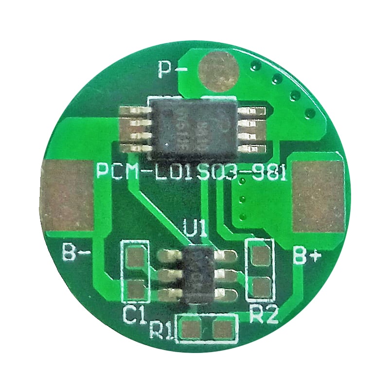 1s 3a Round BMS for 3.6V 3.7V 18650 18500 Li-ion/Lithium/Li-Polymer 3V ...